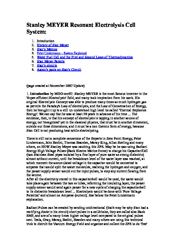 Shared post - Archived for posterity: Physics: Stanley Meyer technology ...