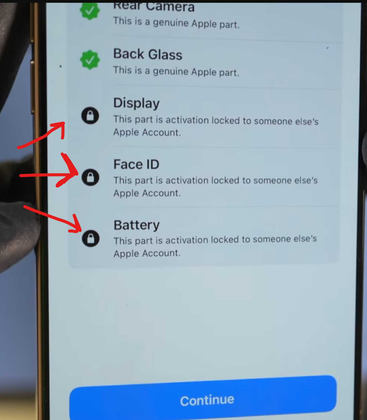 Shared post - iPhone 16 Pro Teardown & iCloud Lock Parts?